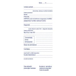 Retete medicale antibiotice si antifungice, 3/A4, 2 exemplare, serie si ...